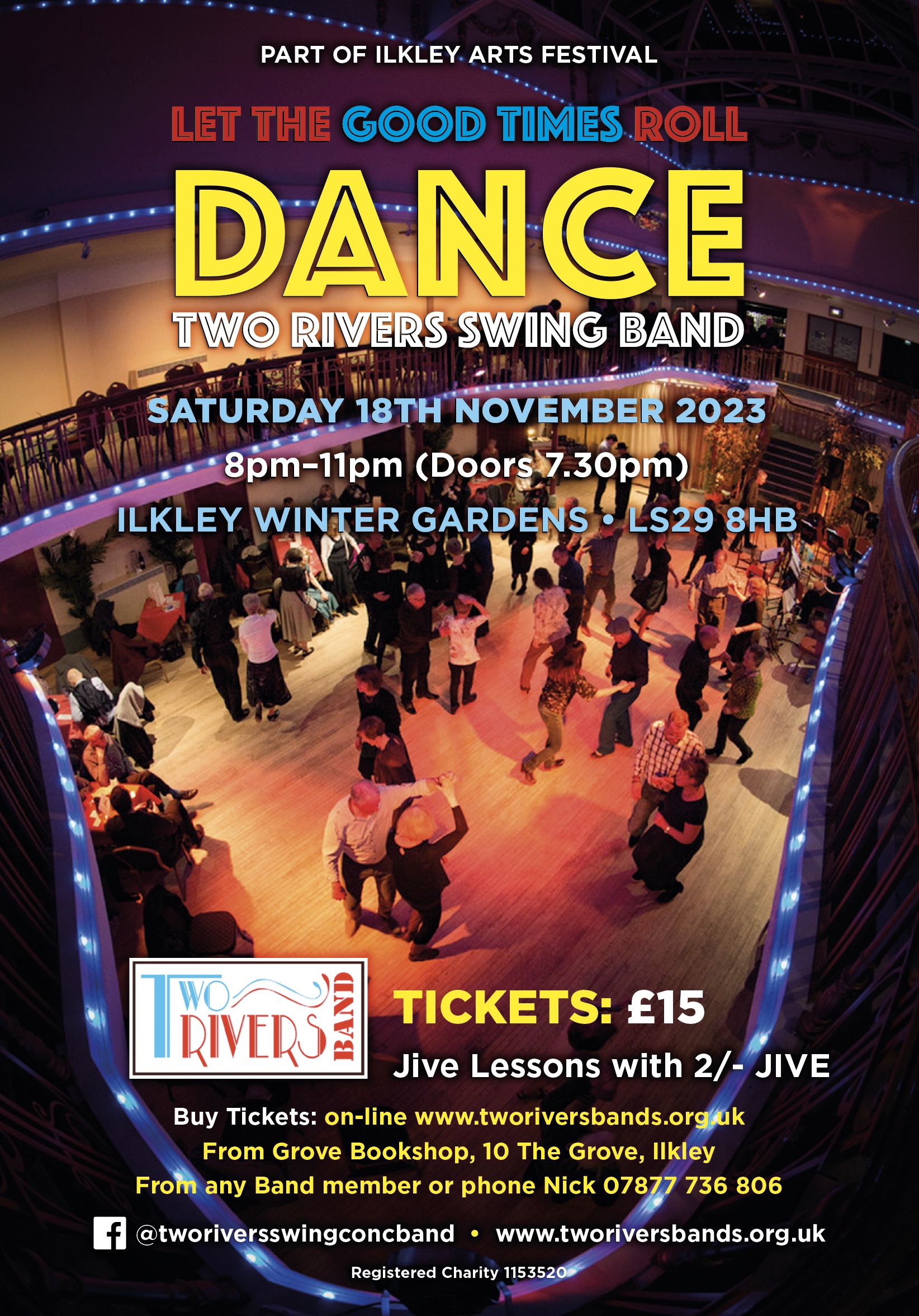 Two Rivers Bands - 18/11/2023 8:00pm - Swing Band Dance Winter Garden ...