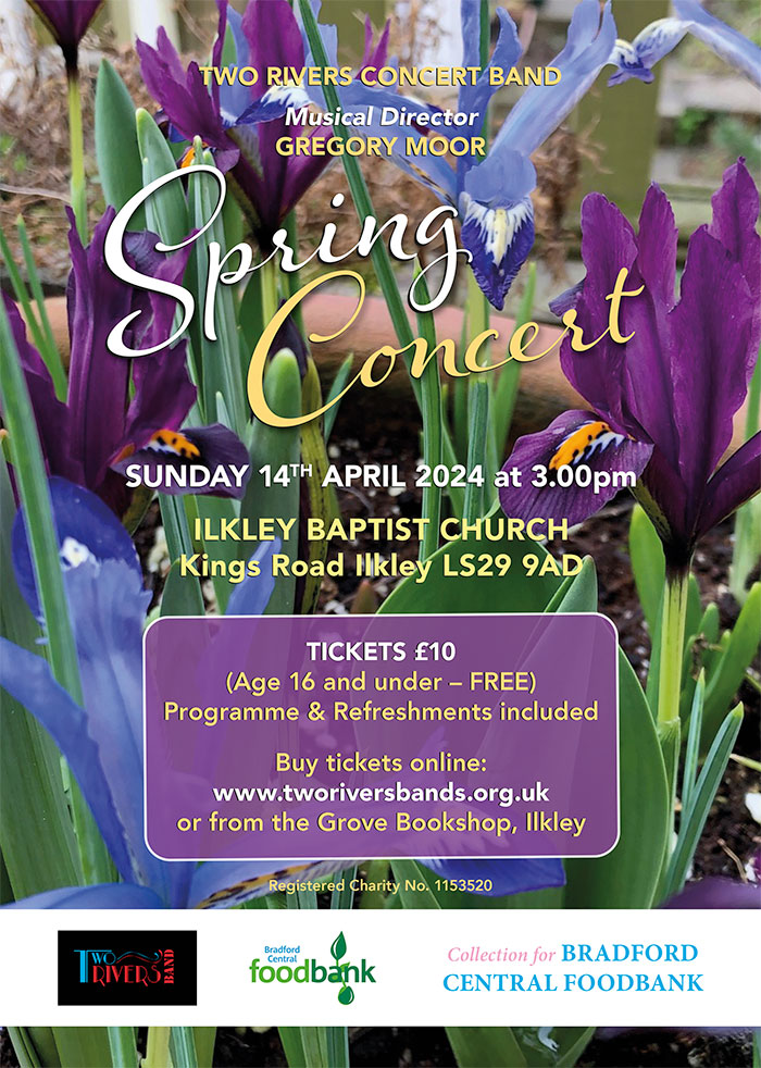 Two Rivers Bands - 14/04/2024 3:00pm - Concert Band Spring Concert