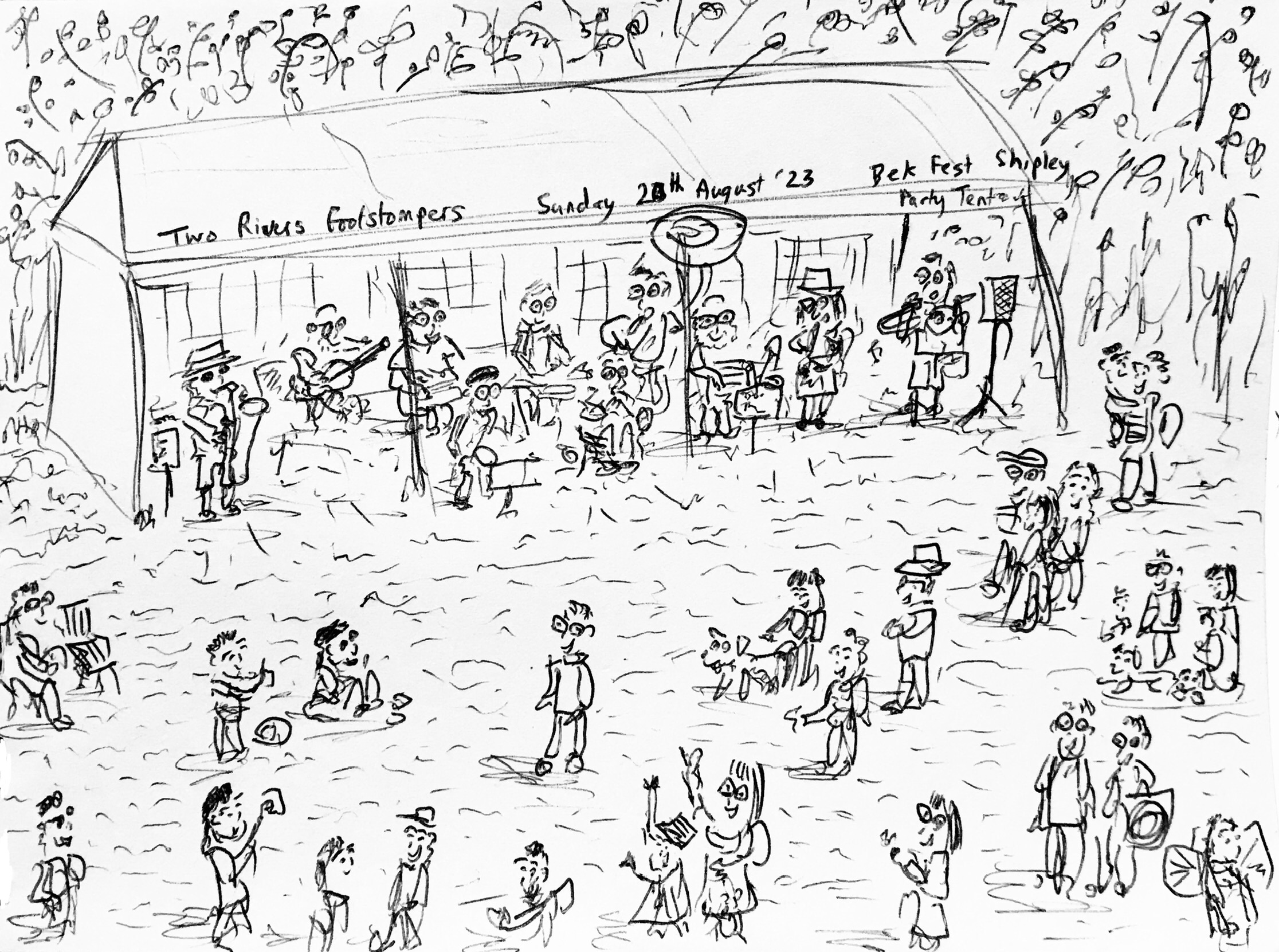 Two Rivers Bands - 18/05/2024 2:00pm - Footstompers on Ilkley bandstand